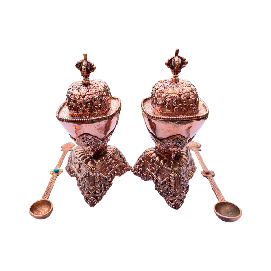 Amrita and Rakta Skullcups – AKARA Collection